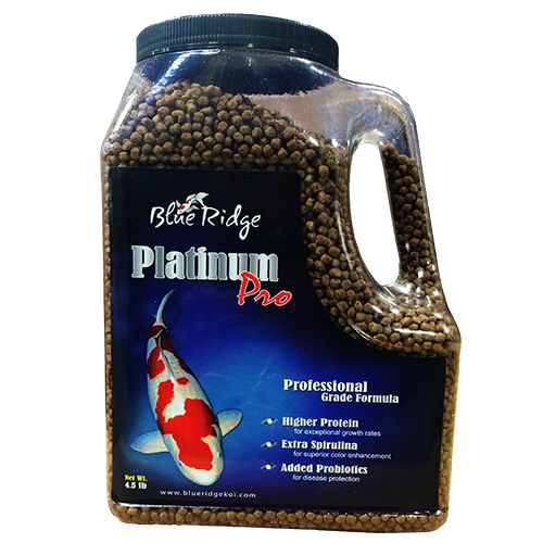 Blue Ridge PLATINUM PRO Koi and GoldFish Food 4.5 Lbs