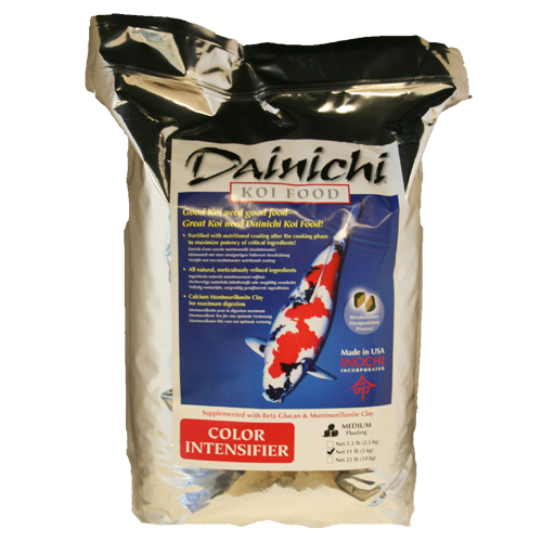 Dainichi Color Intensifier Koi Food, Medium Pellet 11 lbs